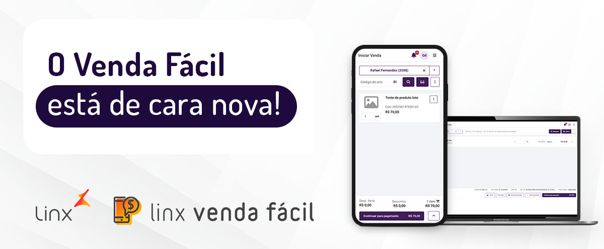 Novo Venda Fácil - Shopping - Linx Microvix - Linx Share
